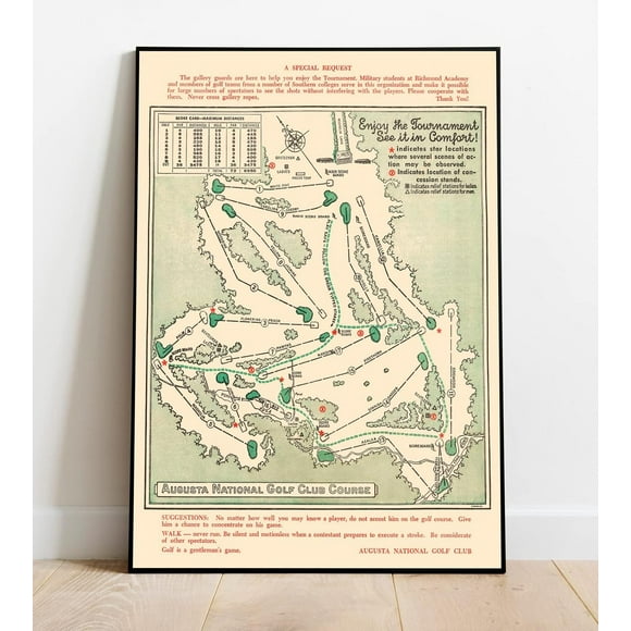 Golf Course Maps Art