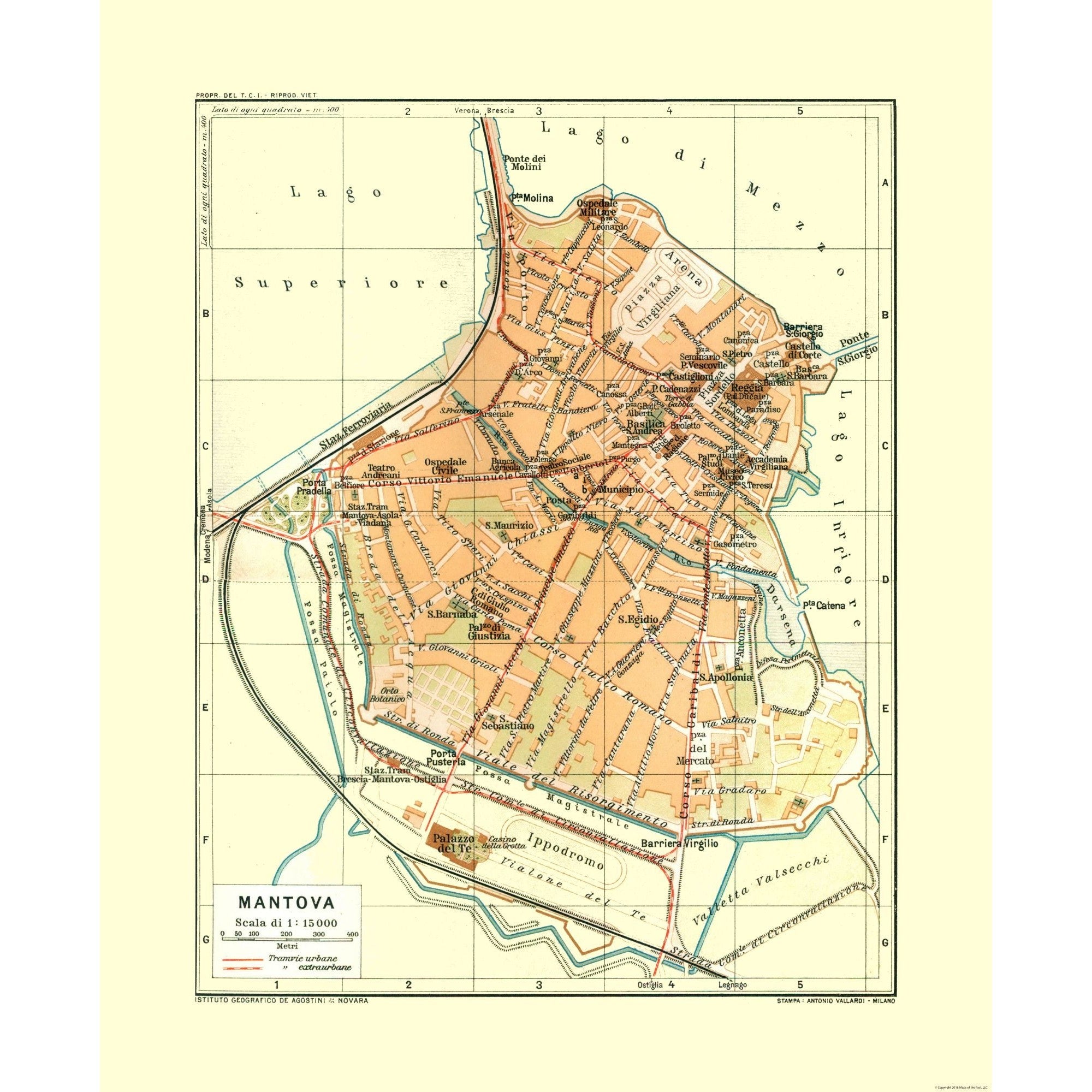 Historic Map - Mantua Italy - Ortelius 1570 - Vintage Wall Art ...