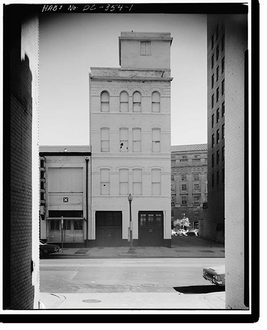 Historic Print, 1216 E Street Northwest (Commercial Building & Garage ...