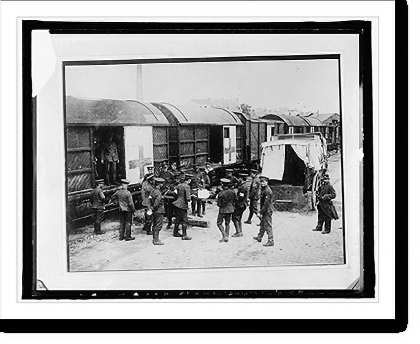 Historic Print, #140 American Red Cross, English Red Cross train in ...