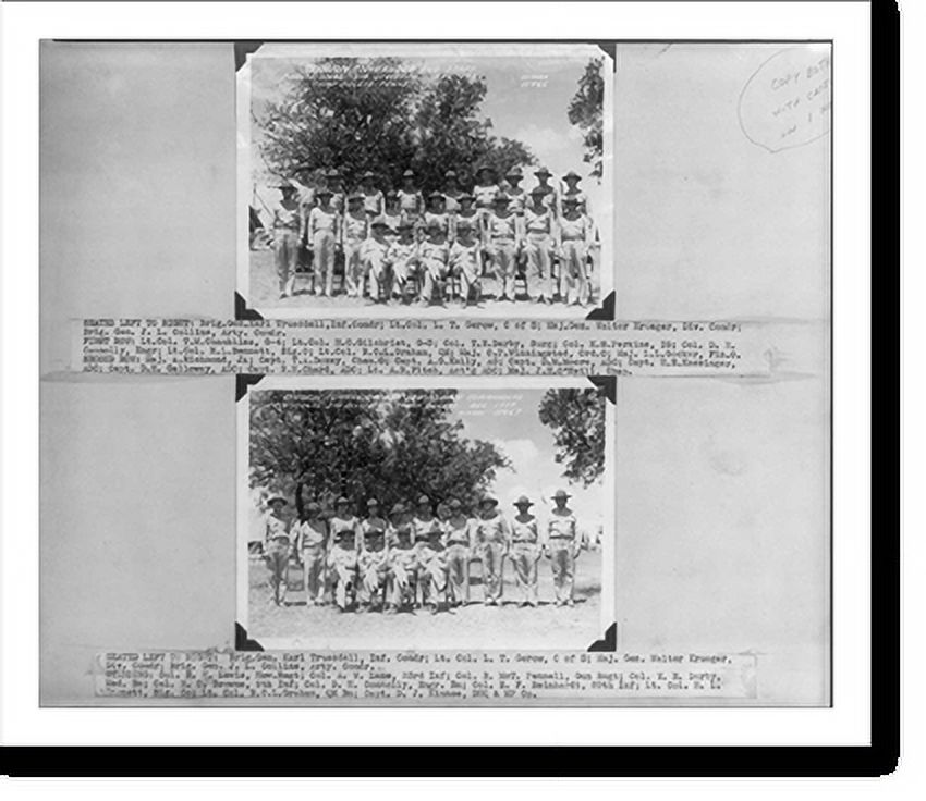 Historic Print, 2 photos on 1 neg of Provisional 2nd Div., Camp Bullis ...