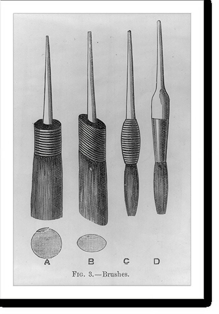 Historic Print, 4 paint brushes, 16" x 20" - Walmart.com