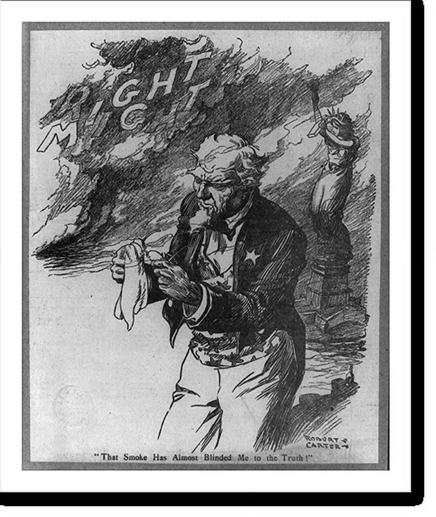 Historic Print, [6 political cartoons from U.S. newspapers, all anti ...