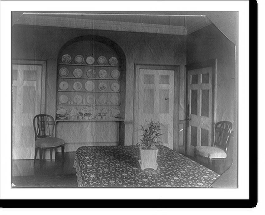 Historic Print, [96 Cheyne Walk - Recess opposite windows in dining ...