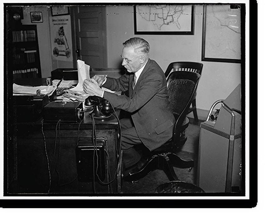 Historic Print, A.S. Goss, Chief of the Land Bank Commission, he is ...