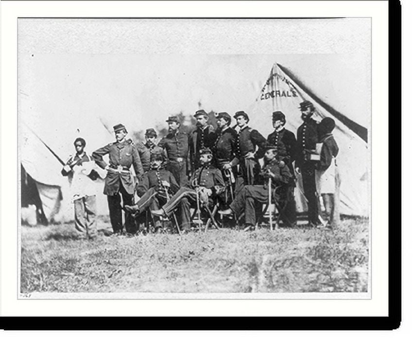 Historic Print, [A.T.A. Torbert, full, seated with staff (Bvt. Maj. Gen ...