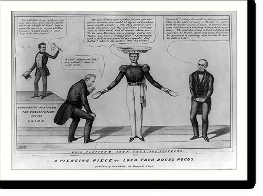 Historic Print, A piercing piece of loco foco hocus pocus, 16" x 20 ...