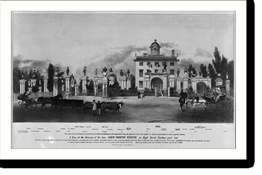 Historic Print, A view of the mansion of the late Lord Timothy Dexter ...