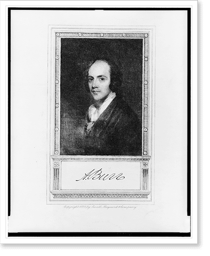 Historic Print, [Aaron Burr, head-and-shoulders portrait, facing left ...