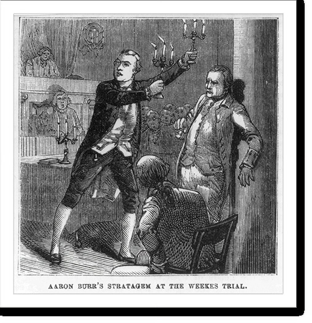 Historic Print, Aaron Burr's strategim at the Weeks [i.e. Levi Weeks ...