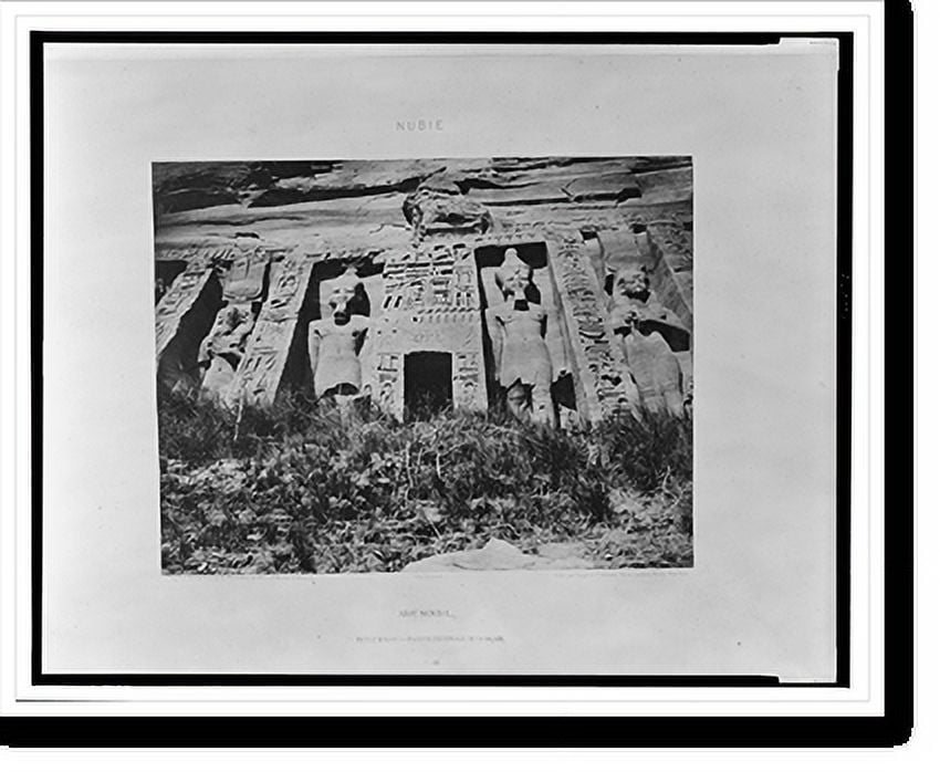 Historic Print, Abou-Sembil - petit spéos - partie centrale de la ...