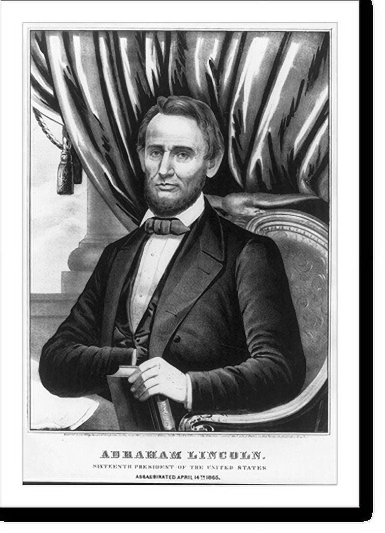 Historic Print, Abraham Lincoln:Sixteenth President of the United ...