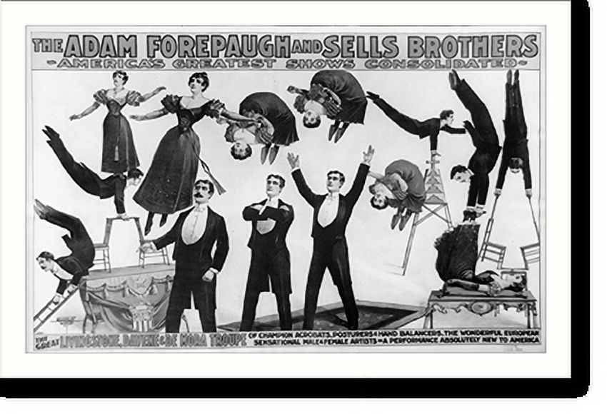 Historic Print, The Adam Forepaugh and Sells Brothers America's ...