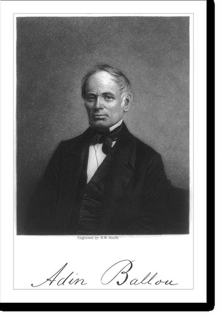 Historic Print, Adin Ballou, 1803-1890, 16" x 20" - Walmart.com