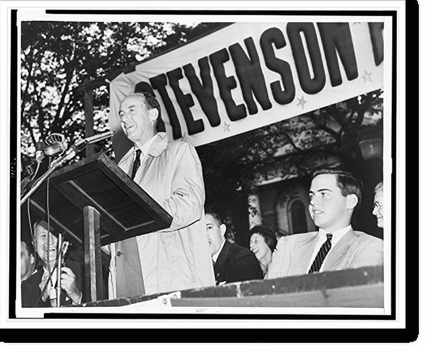 Historic Print, [Adlai E. Stevenson, half-length portrait, facing left ...