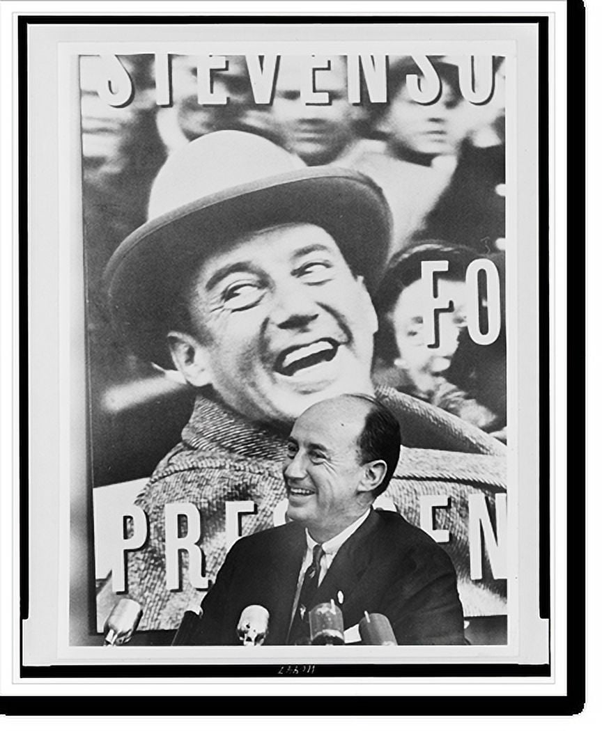 Historic Print, [Adlai Stevenson, head-and-shoulders portrait, facing ...