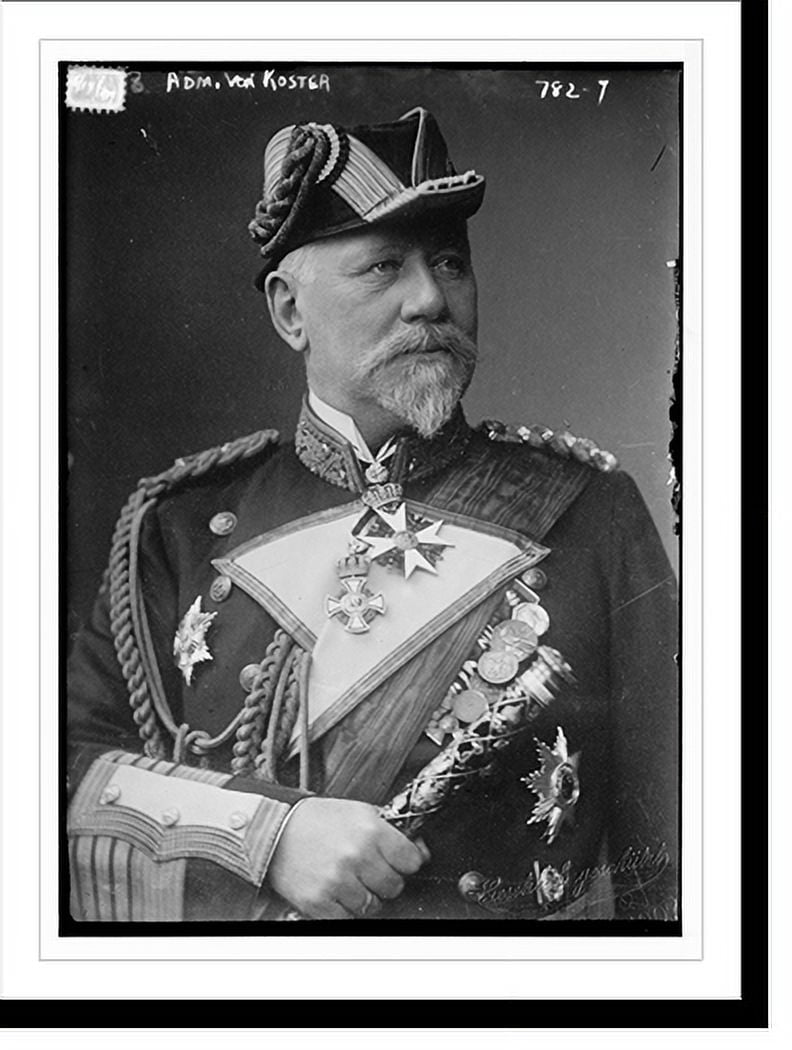 Historic Print, Adm. von Koster, in uniform, 16" x 20" - Walmart.com