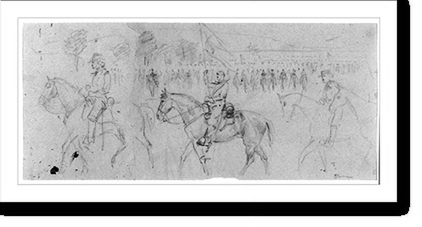 Historic Print, Advance of Custer's brigade, 16" x 20" - Walmart.com