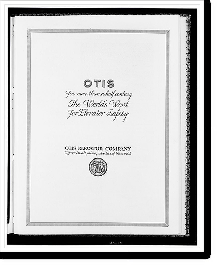 Historic Print, [Advertisement for Otis Elevator Company], 18" x 24 ...