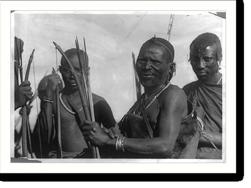 Historic Print, African hunters (Masai?), 16" x 20" - Walmart.com