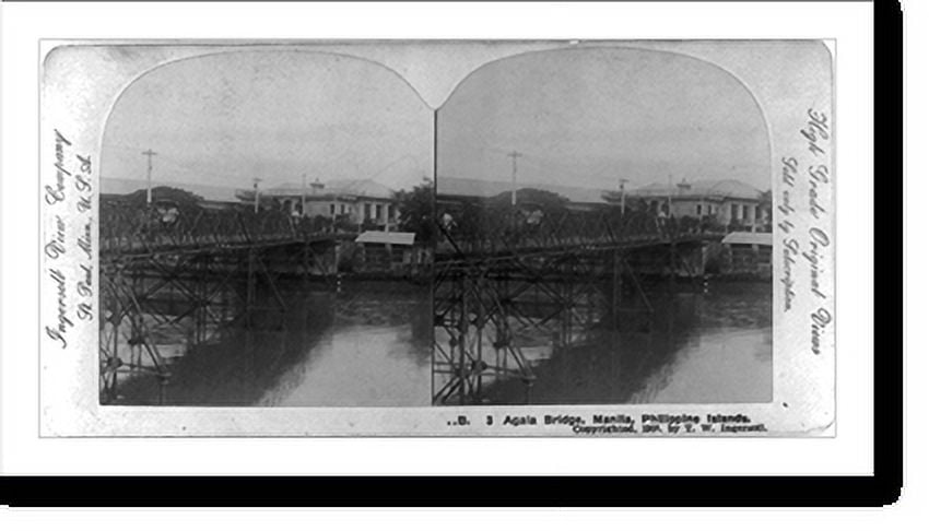 Historic Print, Agala Bridge, Manila, Philippine Islands, 16" x 20 ...