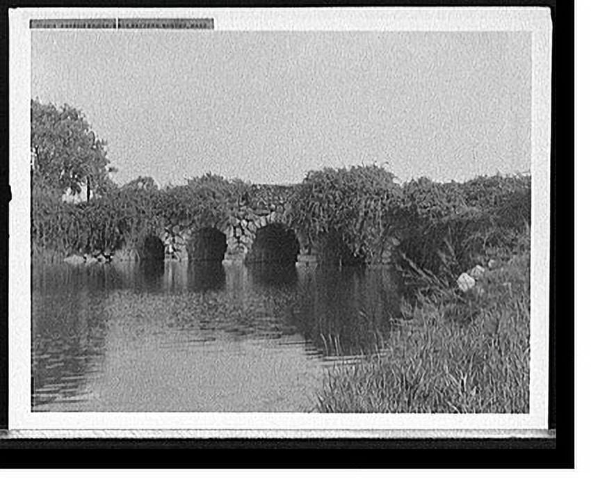 Historic Print, Agassiz Bridge, Back Bay Fens, Boston, Mass., 18" x 24 ...