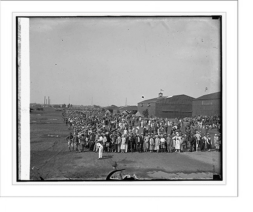 Historic Print, Air circus, Bowling [i.e., Bolling?] Field, soldiers ...