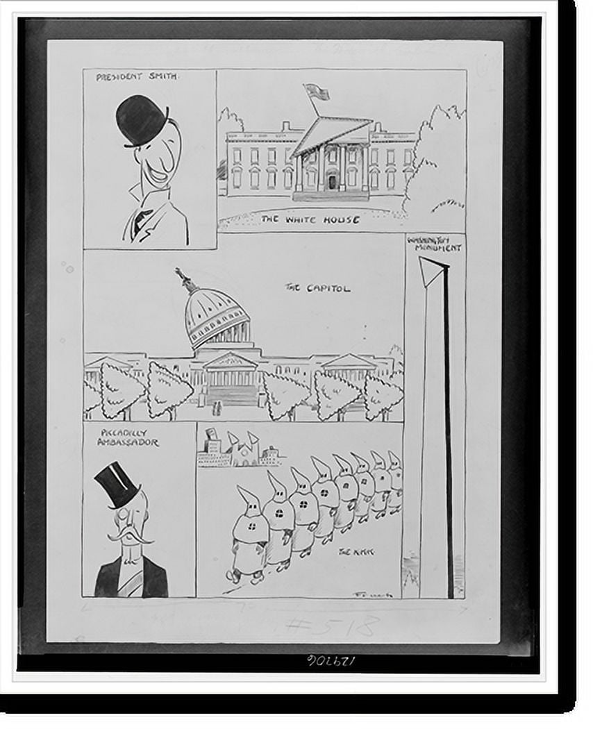 Historic Print, Al Smith's probable influence on the national capitol ...