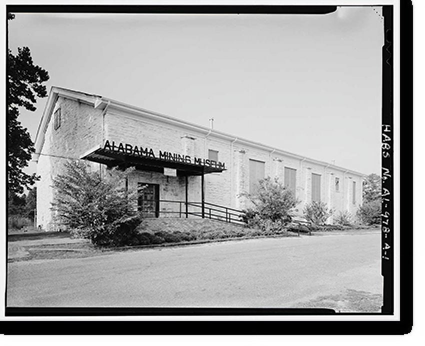 Historic Print, Alabama Mining Museum, Dora School, Gymnasium, Between ...