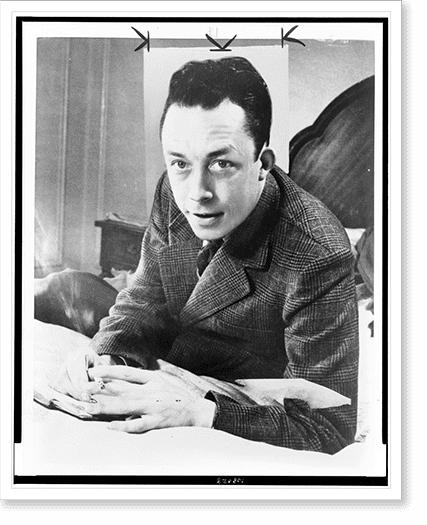 Historic Print, [Albert Camus, Nobel prize winner, half-length portrait ...