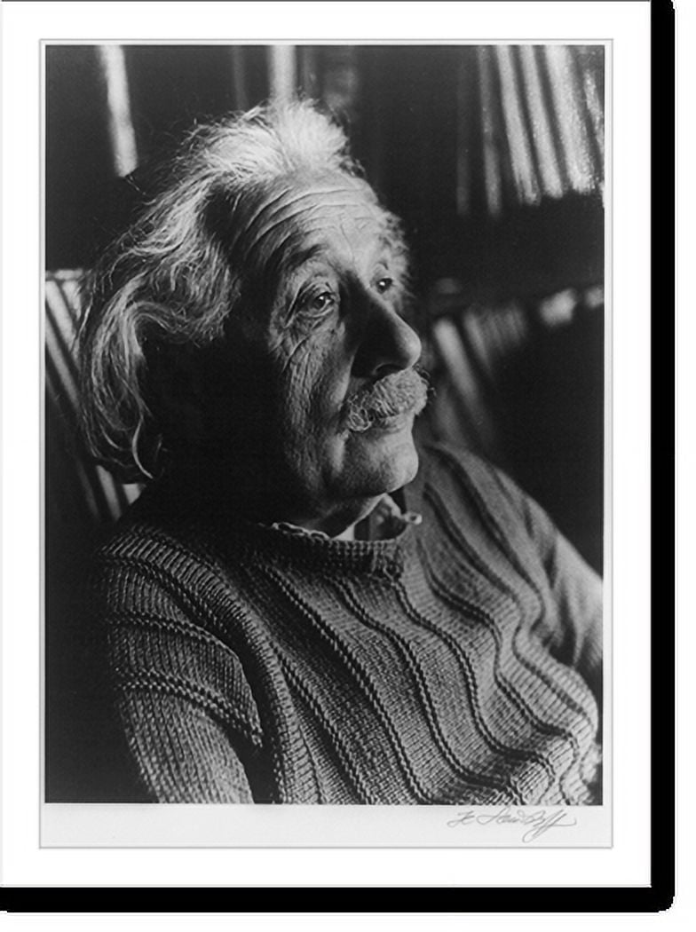Historic Print, [Albert Einstein, head-and-shoulders portrait, facing ...