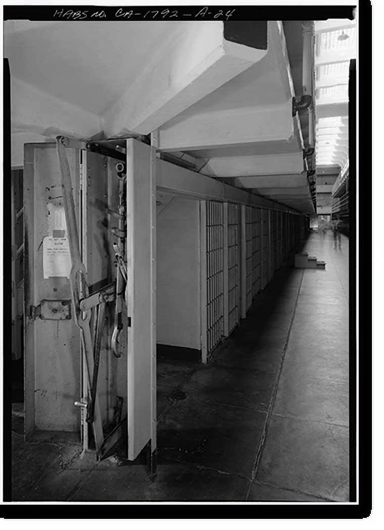 Historic Print, Alcatraz, Cell House, Alcatraz Island, San Francisco ...