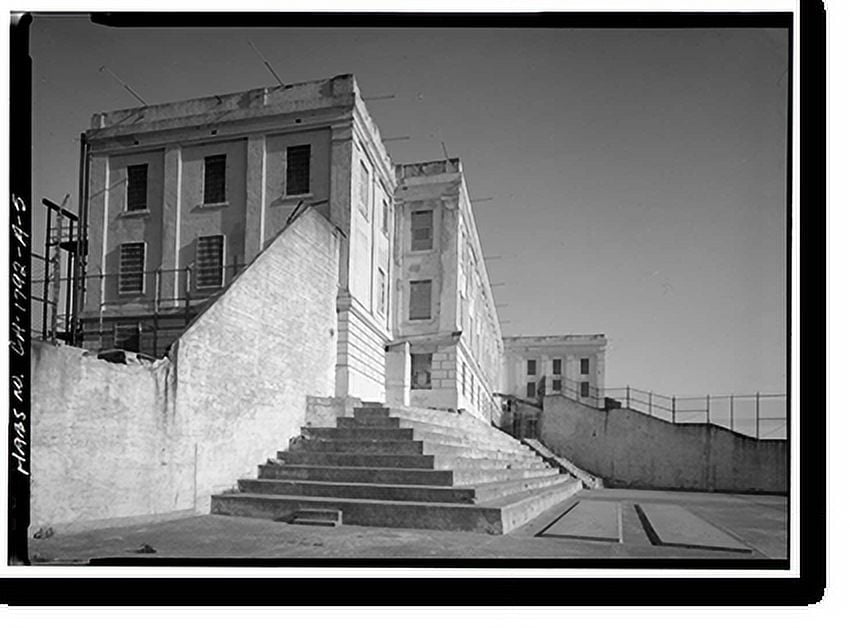 Historic Print, Alcatraz, Cell House, Alcatraz Island, San Francisco ...