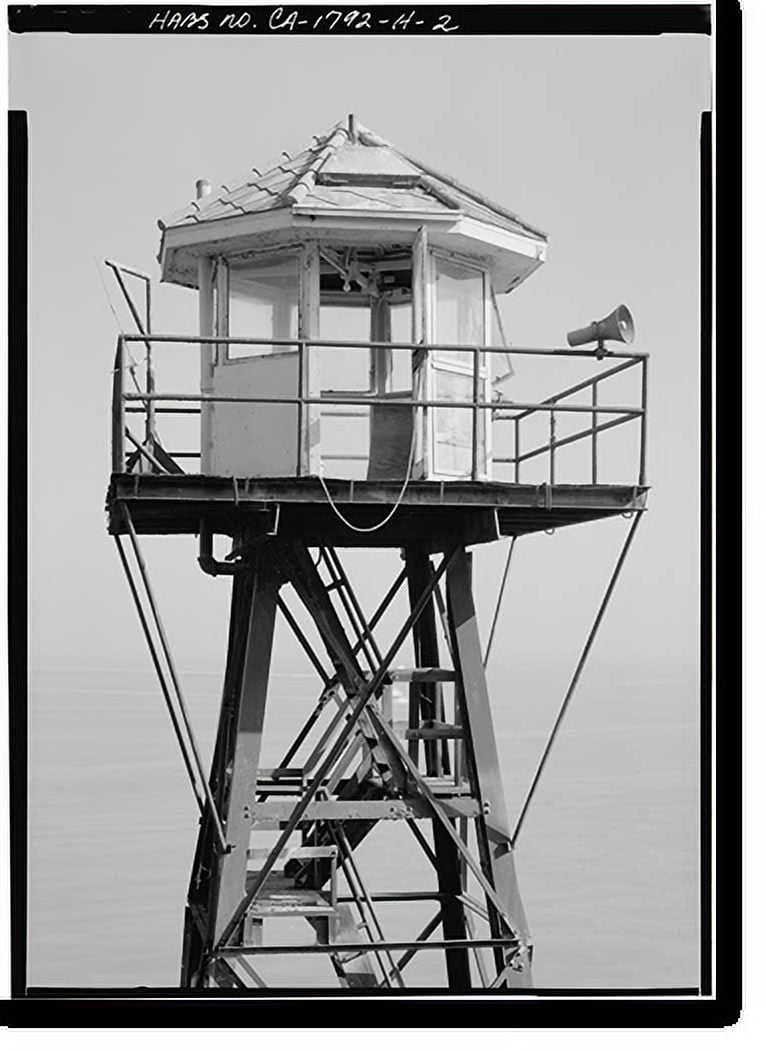 Historic Print, Alcatraz, Guard Tower, Alcatraz Island, San Francisco ...