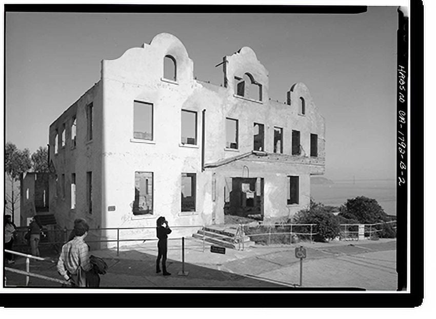 Historic Print, Alcatraz, Warden's House, Alcatraz Island, San ...