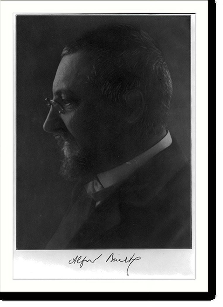 Historic Print, [Alfred Binet, 1857-1911, bust portrait, left profile ...