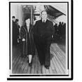 Historic Print, [Alfred Hitchcock and his wife, Alma Reville, full ...