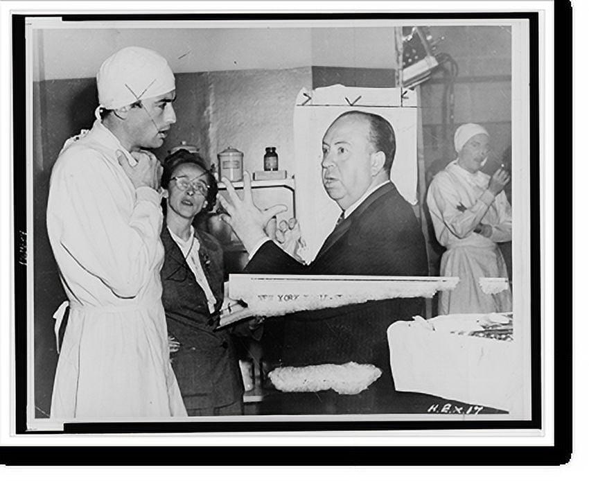 Historic Print, [Alfred Hitchcock discusses scene in Spellbound" with ...
