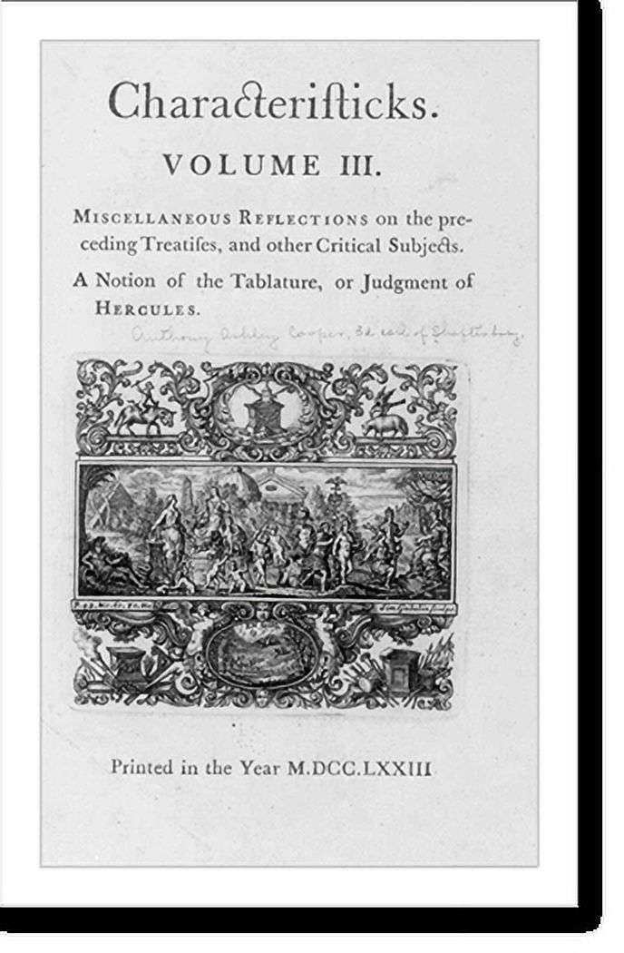 Historic Print, [Allegorical scene of the judgement of Hercules], 18" x ...