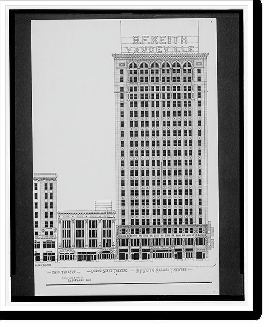 Historic Print, [Allen Theatre, Ohio Theatre, Loew's State Theatre, and ...