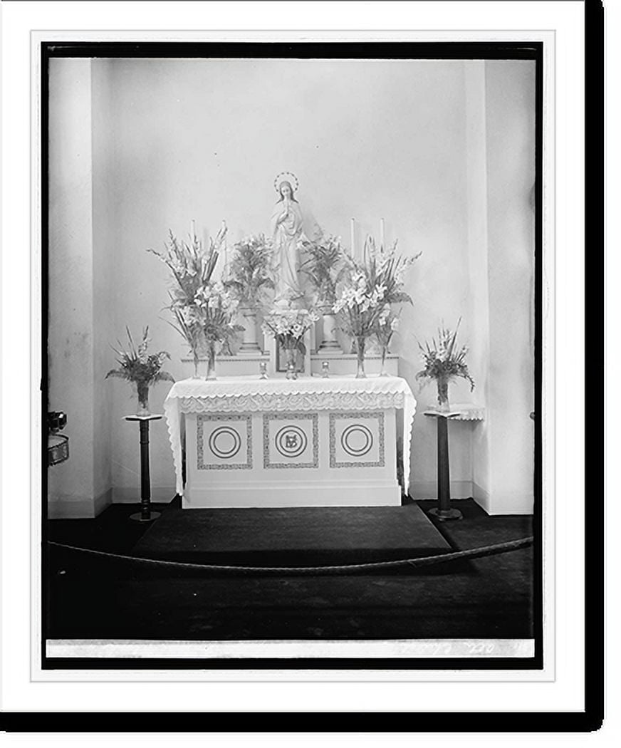 Historic Print, Altar, Church, St. Thomas the Apostle, for Mrs. Nelson ...