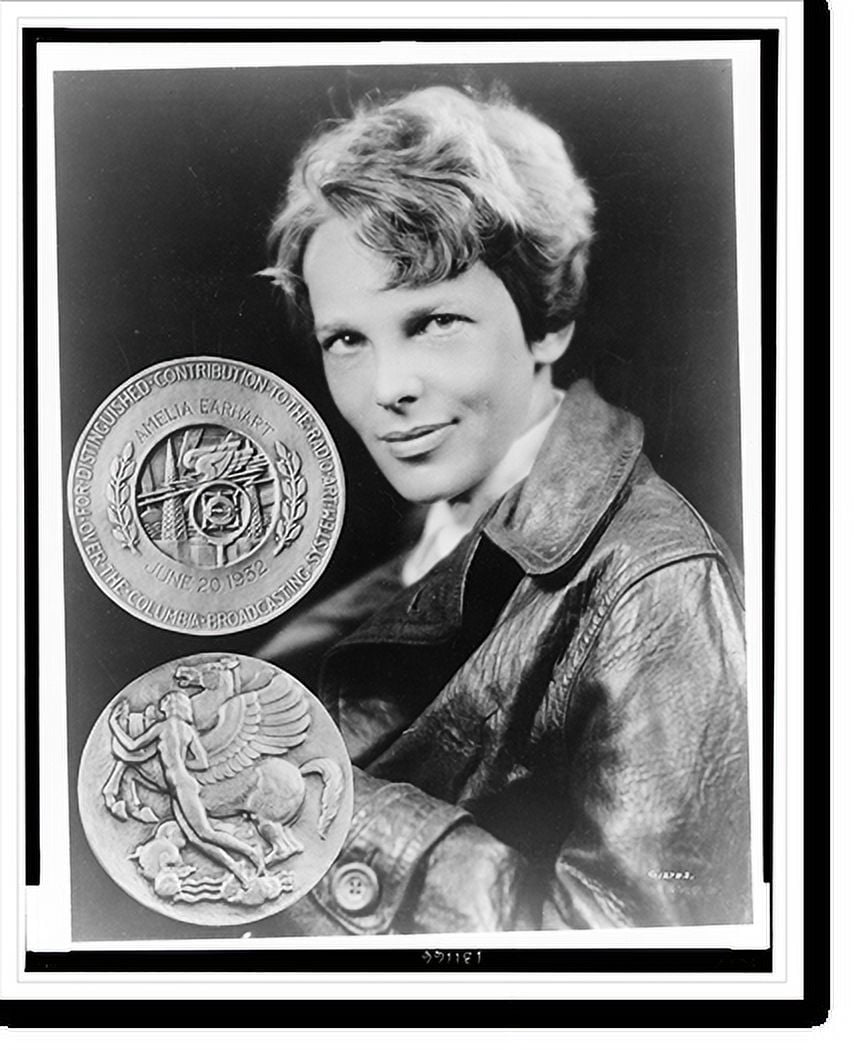 Historic Print, [Amelia Earhart, head-and-shoulders portrait, facing ...