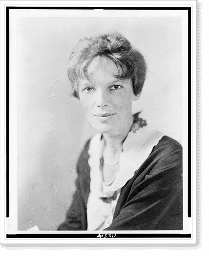 Historic Print, [Amelia Earhart, head-and-shoulders portrait, full face ...