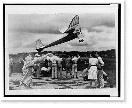 Historic Print, America's youth builds and flies model planes on ...