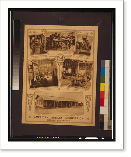 Historic Print, American Library Association, Library War Service, 16 ...