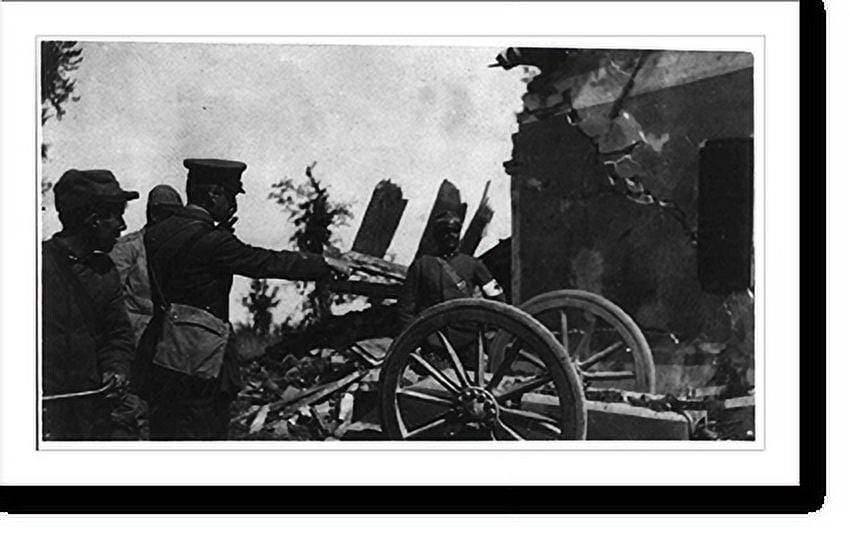 Historic Print, American Red Cross officers at the scene of Lt. Edward ...