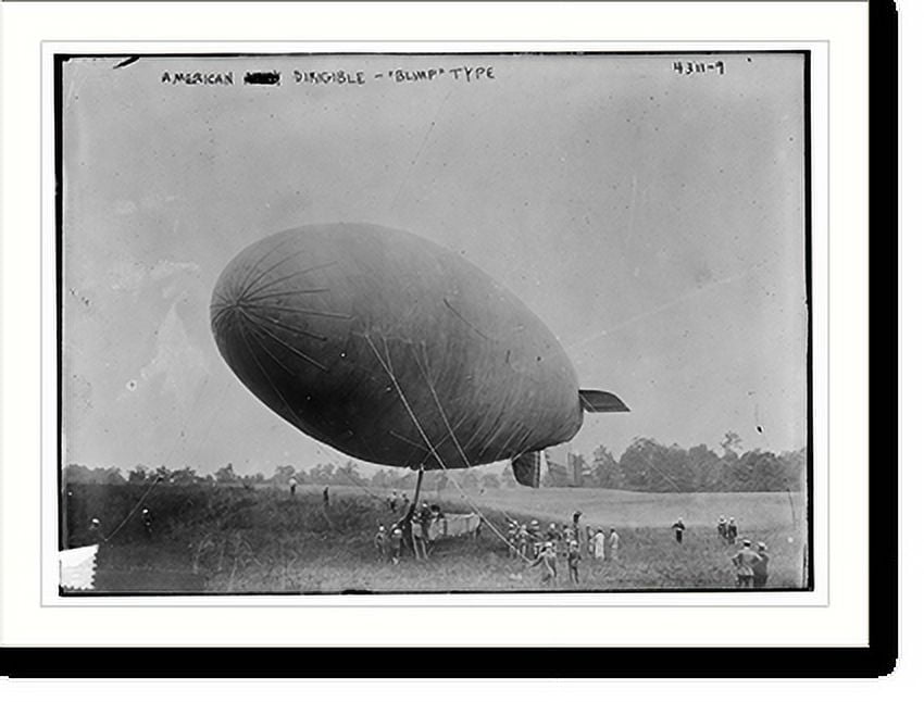 Historic Print, American dirigible, blimp type, 18" x 24" - Walmart.com