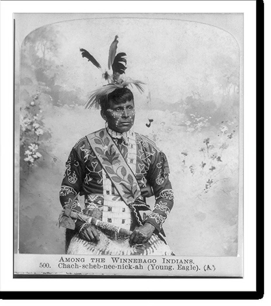 Historic Print, Among the Winnebago Indians. Chach-scheb-nee-nick-ah ...