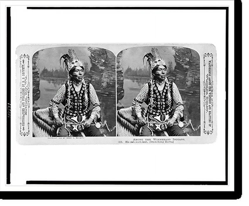 Historic Print, Among the Winnebago Indians. Ha-zah-zoch-kah ...