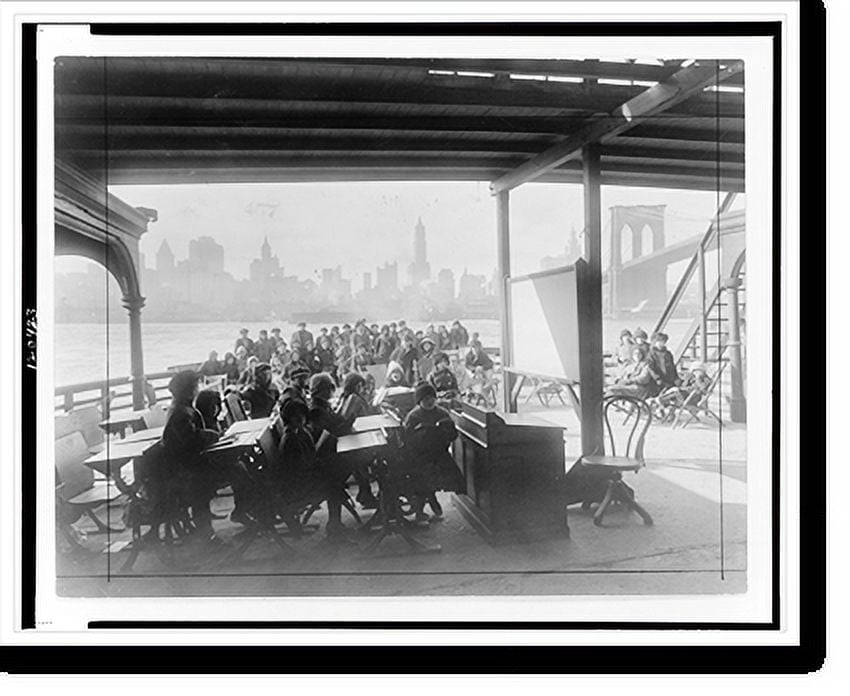 Historic Print, An Open Air Class on Day Camp Rutherford, New York ...